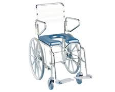 K-Care Self Propelled Folding Shower Commode with Swingaway Leg Rests ...